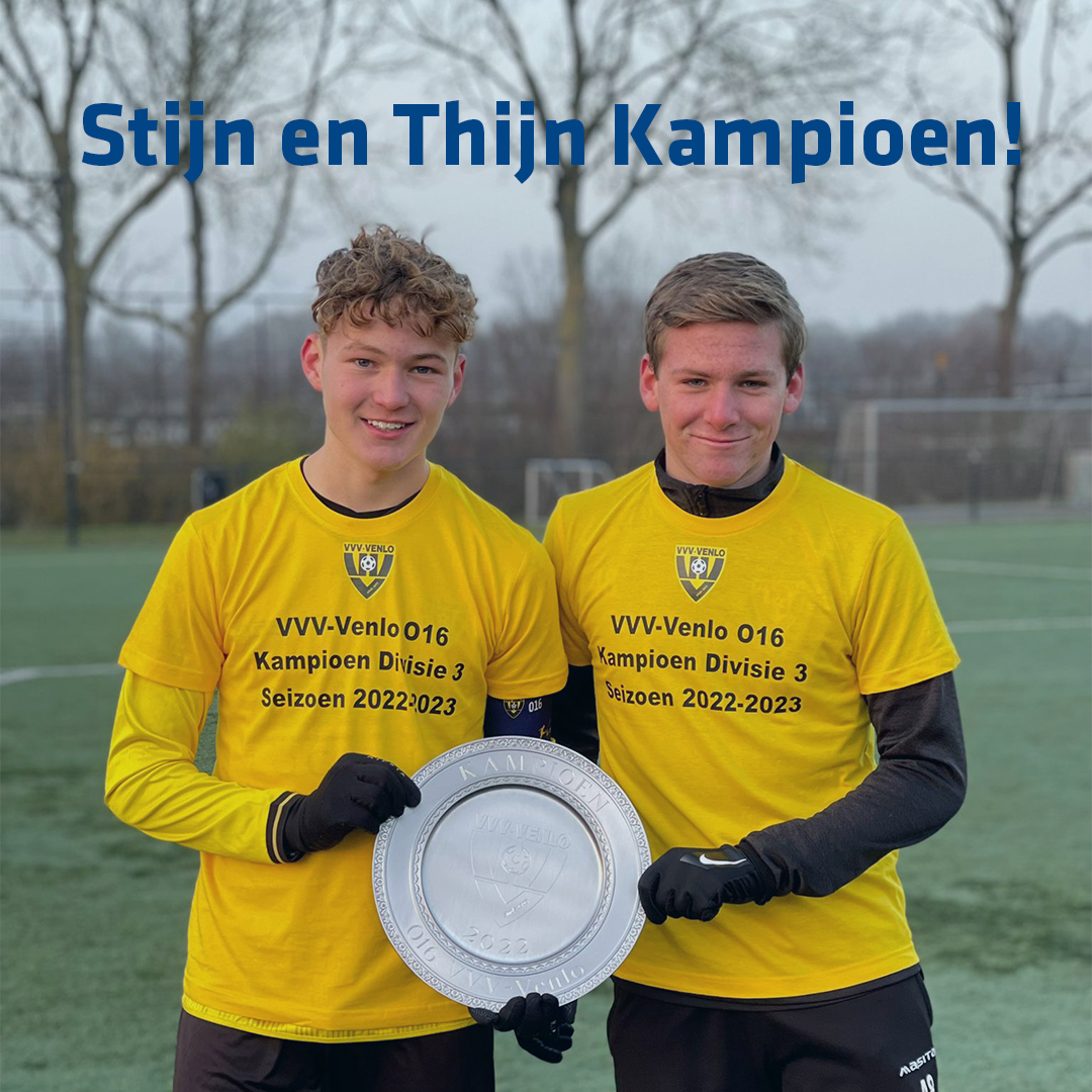 Stijn en Thijn zijn Kampioen! – SV Deurne